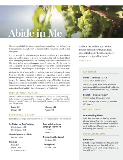 Abide in Me - Institute in Basic Life Principles